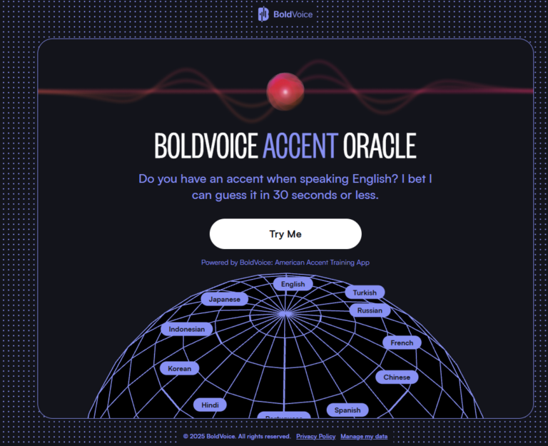 30秒で英語のなまりをAIが正確診断！BoldVoice Accent Oracleがおもしろい - Myrtille